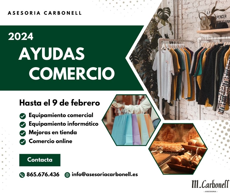 Subvenciones comercio 2024